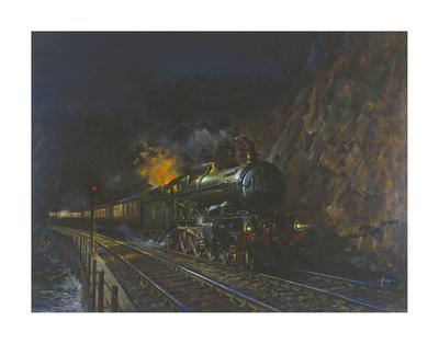 'Night Express' Premium Giclee Print - Terence Cuneo | Art.com