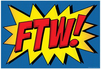 'FTW! Comic Pop-Art Art Print Poster' Prints | AllPosters.com