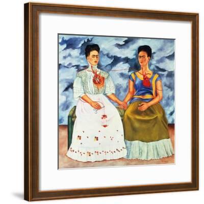 The Two Fridas,, c.1939 Art Print by Frida Kahlo | Art.com