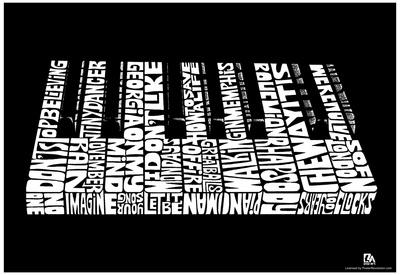 'Piano Song Names Text Poster' Posters | AllPosters.com