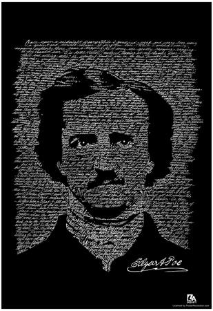 'Edgar Allan Poe The Raven Text Poster' Posters | AllPosters.com