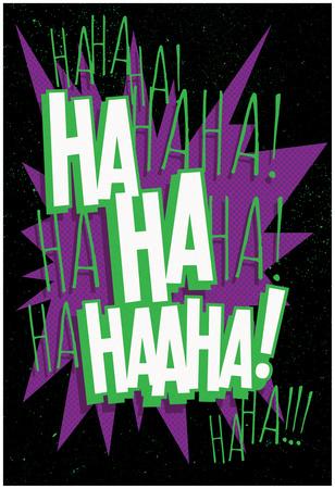 'Maniacal Laugh Purple Shout Out' Print | AllPosters.com