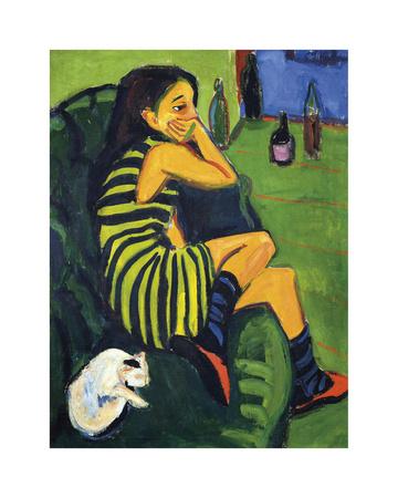 'Artistin Marcella, 1910' Premium Giclee Print - Ernst Ludwig Kirchner ...