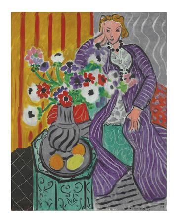 'La Robe Violette et Anemones' Giclee Print - Henri Matisse | Art.com