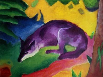 'Blue Fox, 1911' Giclee Print - Franz Marc | Art.com