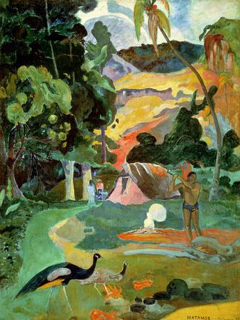 'Matamoe Or, Landscape with Peacocks, 1892' Giclee Print - Paul Gauguin ...