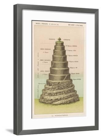 Map of Purgatorio in Dante's La Divina Commedia Giclee Print by | Art.com