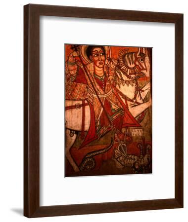 Detail of Wall Painting in Church, Ethiopia Photographic Print by ...