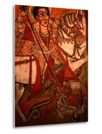 Detail of Wall Painting in Church, Ethiopia Photographic Print by ...