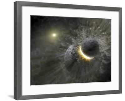 A Massive Collision of Objects Smashed Together to Create the Dust Ring ...