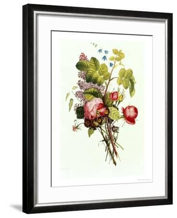 Bouquet of Rose, Lilac and Auricula Giclee Print by Jean Louis Prevost ...