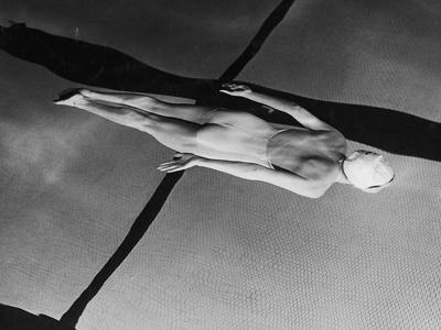 'Swimmer Jeanne Wilson Underwater' Photographic Print - Wallace ...