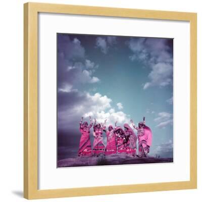 Northern Indian Tribe of Banjara Dancers Performing Somewhere in ...