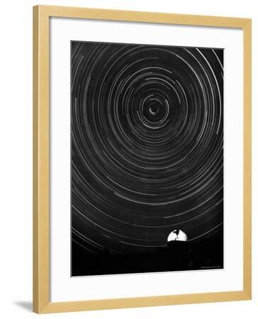 Above the Mt. Palomar Observatory, a 6 Hour Photo Exposure Centered ...