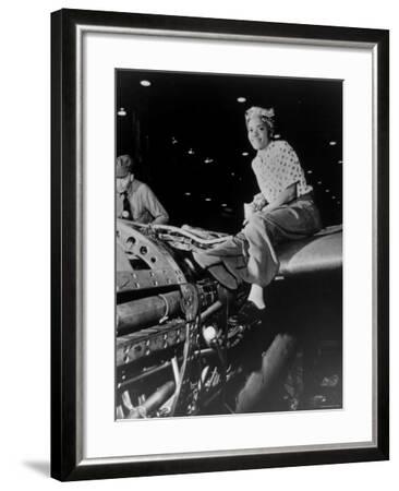 African American Female Riveter Illustrating "Rosie the Riveter", at ...