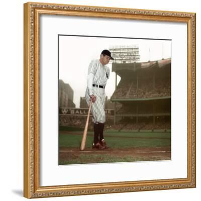 Baseball Great Babe Ruth, Addressing Crowd and Press During Final ...