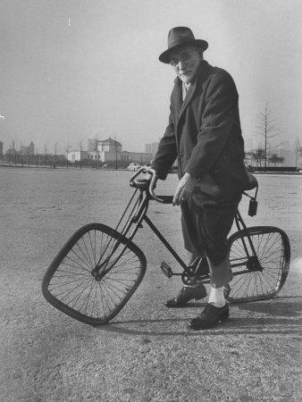 'Eccentric Square-Wheeled Bicycle' Photographic Print - Wallace ...