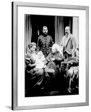 Queen Victoria, Tsar Nicholas II, His Wife and Daughter and Albert ...