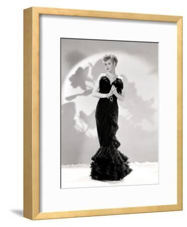 Lucille Ball Models a Lovely Black Gown, Publicity Still, 1940's Photo ...