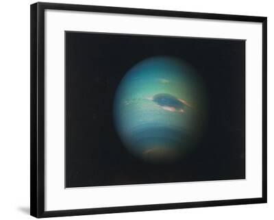 Shot of Planet Neptune Produced from Images Taken Through Spacecraft ...