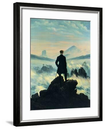 The Wanderer Above the Mists Giclee Print by Caspar David Friedrich ...