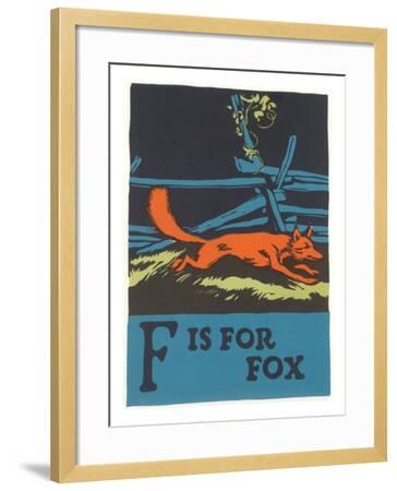 F is for Fox Art Print by | Art.com