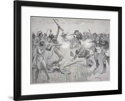 The Wounded Knee Massacre, 29th December 1890 Giclee Print by American ...