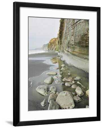 White Cliffs, Parininihi, Taranaki, North Island, New Zealand, Pacific ...