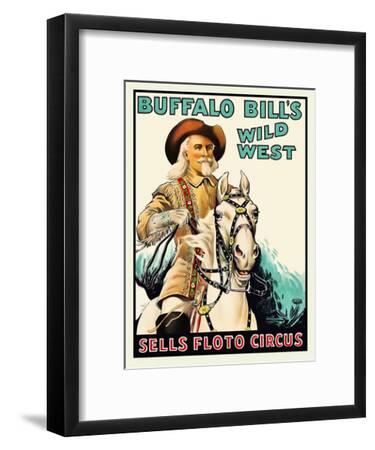 Buffalo Bill at the Sells Floto Circus Wild West Show Art Print by ...