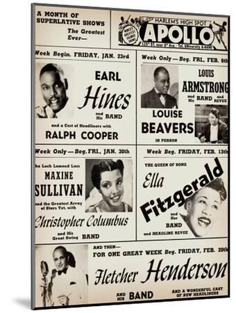 Apollo Theatre: Earl Hines, Louis Armstrong, Ella Fitzgerald, Fletcher ...
