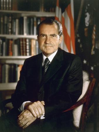 President Richard Nixon in an Official Portrait Taken in the Oval ...