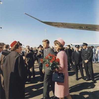 President and Jacqueline Kennedy Arrive at Dallas's Love Field, Nov. 22 ...