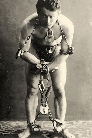 'Portrait of Harry Houdini in Chains. c.1900' Photographic Print ...