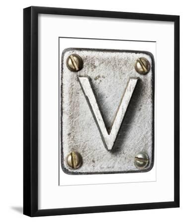 Old Metal Alphabet Letter V Art Print by donatas1205 | Art.com