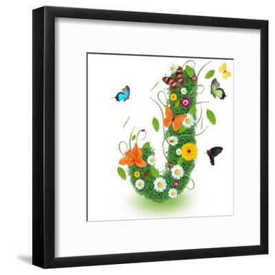 Beautiful Spring Letter "J" Art Print by Kesu01 | Art.com