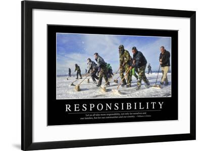Responsibility: Inspirational Quote and Motivational Poster ...