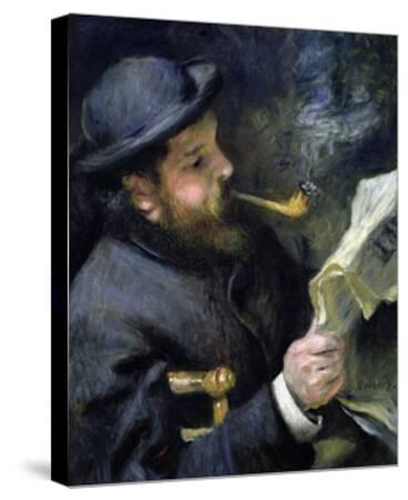 Claude Monet Reading a Newspaper Giclee Print by Pierre-Auguste Renoir ...