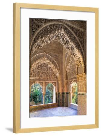 Alhambra, Nazari Palace, Palace of the Lions,Hall of Aljimences, 9-14th ...