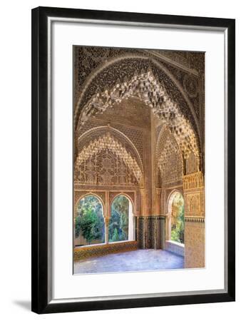 Alhambra, Nazari Palace, Palace of the Lions,Hall of Aljimences, 9-14th ...
