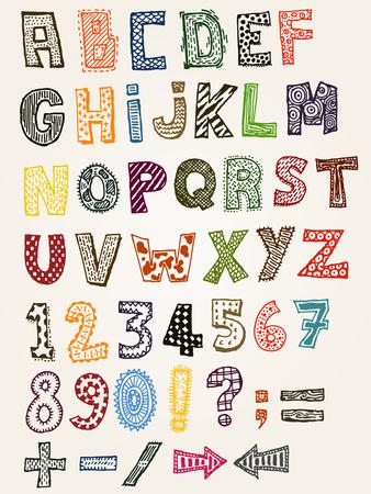 'Doodle Fancy Abc Alphabet' Art Print - Benchart | Art.com