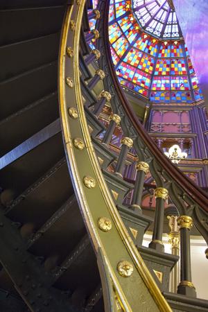 'Old State Capitol Building, Spiral Staircase, Baton Rouge, Louisiana ...
