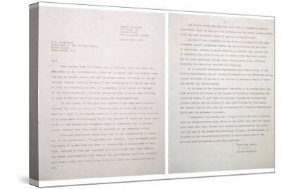 Physicist Albert Einstein's Letter to President Franklin Roosevelt, Aug ...
