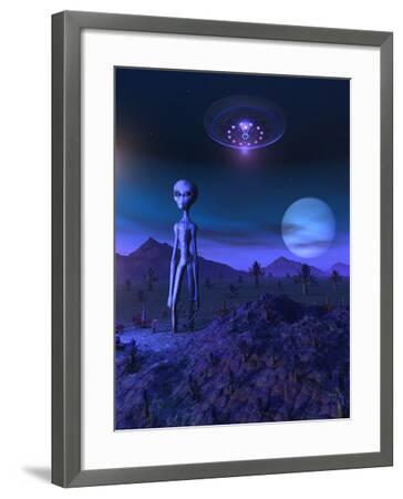 A Grey Alien Located on its Homeworld of Zeta Reticuli Art Print by ...