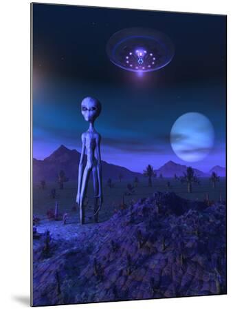 A Grey Alien Located on its Homeworld of Zeta Reticuli Art Print by ...
