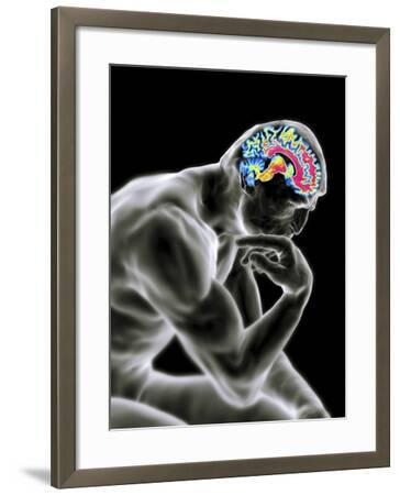 Man Thinking, Artwork Photographic Print by PASIEKA | Art.com