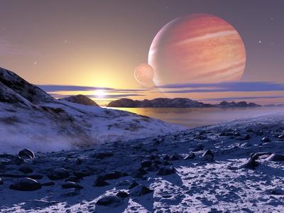 'Jupiter From Europa, Artwork' Photographic Print - Detlev Van ...