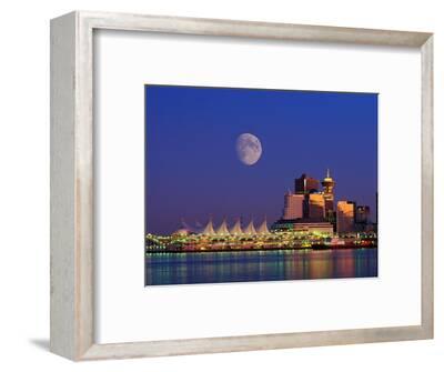 Moon Over Vancouver and Coal Harbor Photographic Print by Ron Watts ...