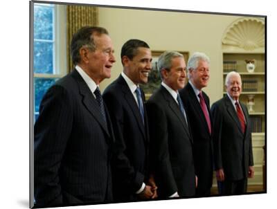 Side View of All Living Presidents and Newly Elected Barack Obama ...