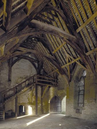 Interior View of the Hall, Stokesay Castle, Shropshire, UK Photo - Paul ...