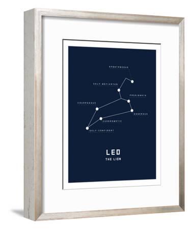 Astrology Chart Leo Art Print by | Art.com